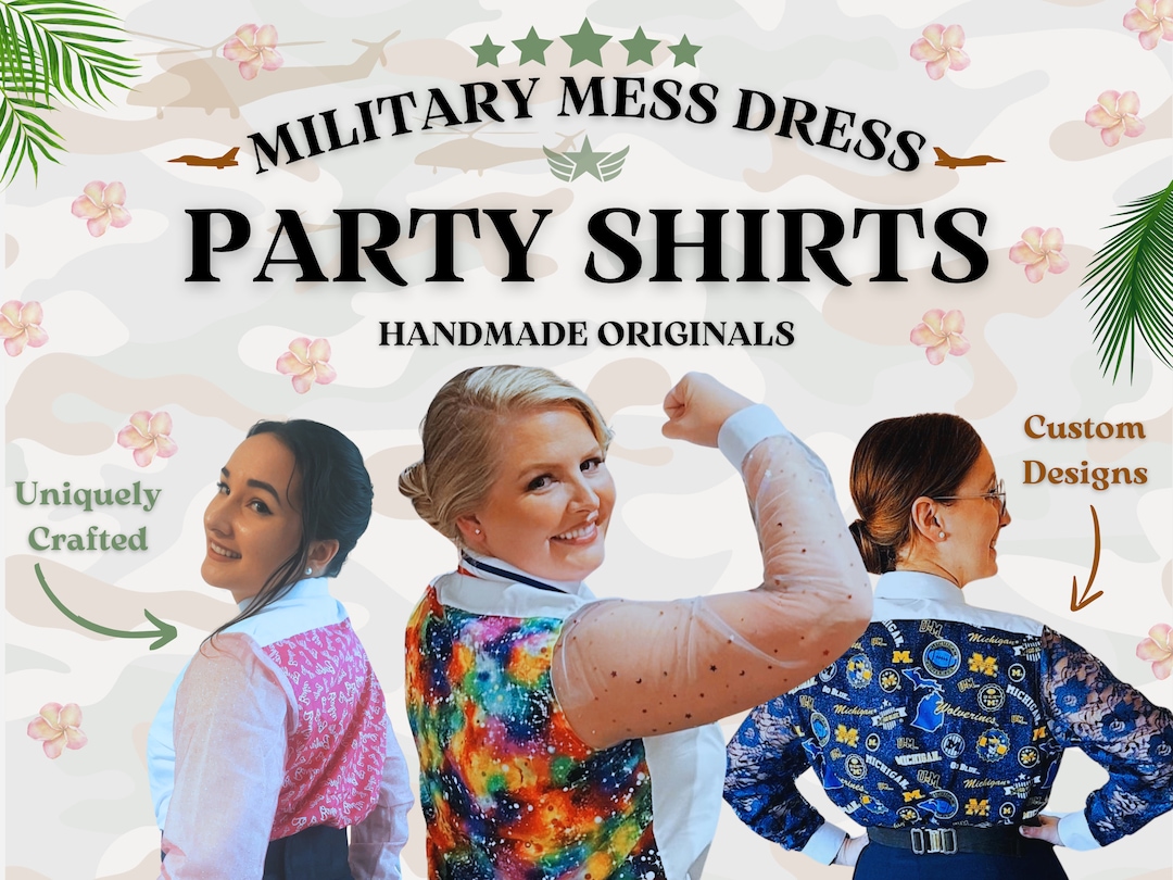 Military Mess Dress Party Shirts: Customized and Unique Designs AFI 36-2903 Compliant - Etsy