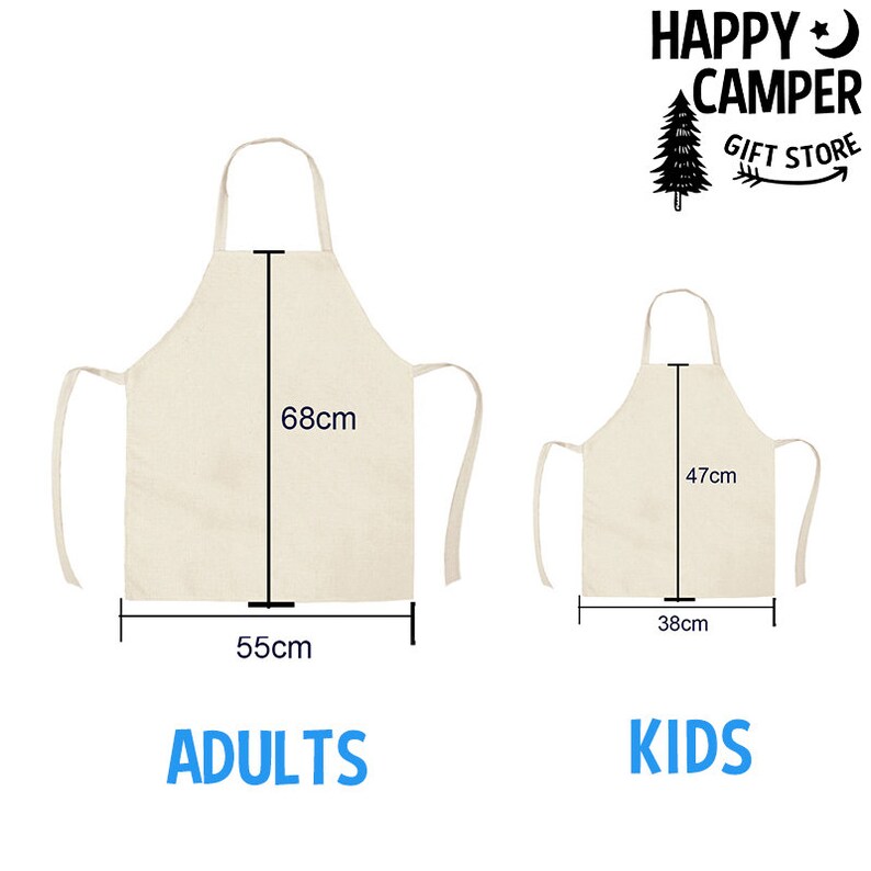 Happy Campers Fifth Wheel Trailer Apron, Camper Gift, Traveller Gift ...