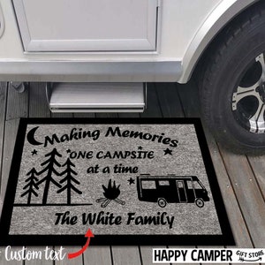 Personalized Camper Doormat, Camper Gift, Traveller Gift for Campers ...