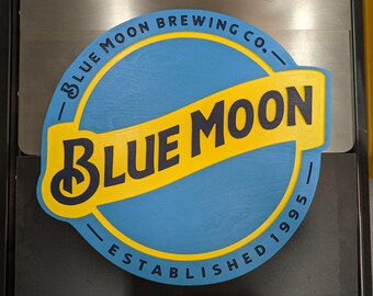 Blue Moon Beer - Etsy