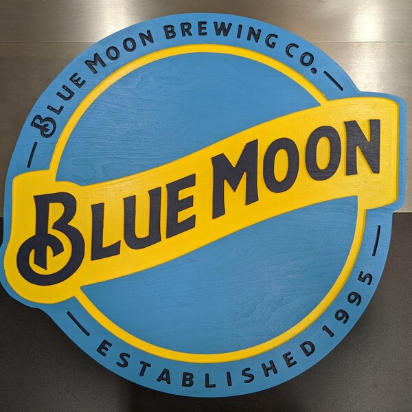 Blue Moon Beer - Etsy