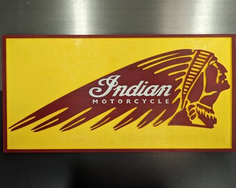 Indian Motorcycle Wood Sign - Etsy