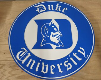 Duke Blue Devil Sign - Etsy