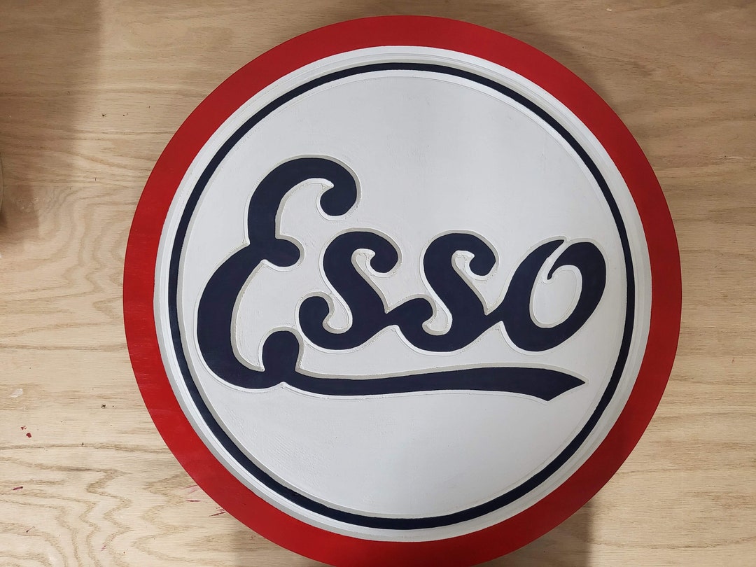 Esso Round Sign - Etsy