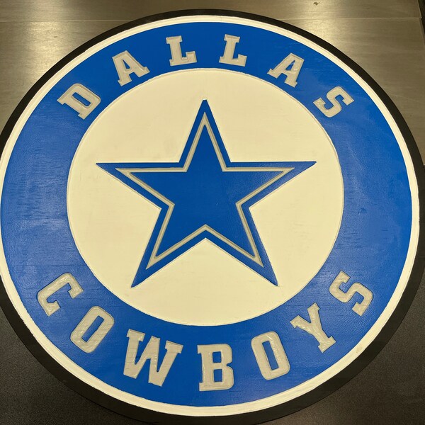 Dallas Cowboys Round Sign - Etsy
