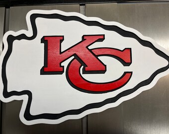 30 Inch Kansas City Chiefs Fire Pit, Painted High Temp Black, Includes ...