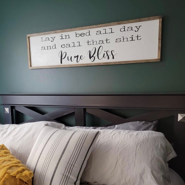 Signs Above Bed - Etsy
