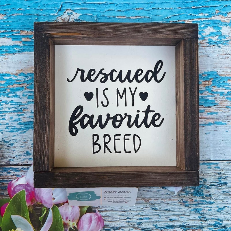 Rescue Dog Sign - Etsy