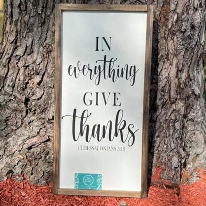 Give Thanks Sign - Etsy