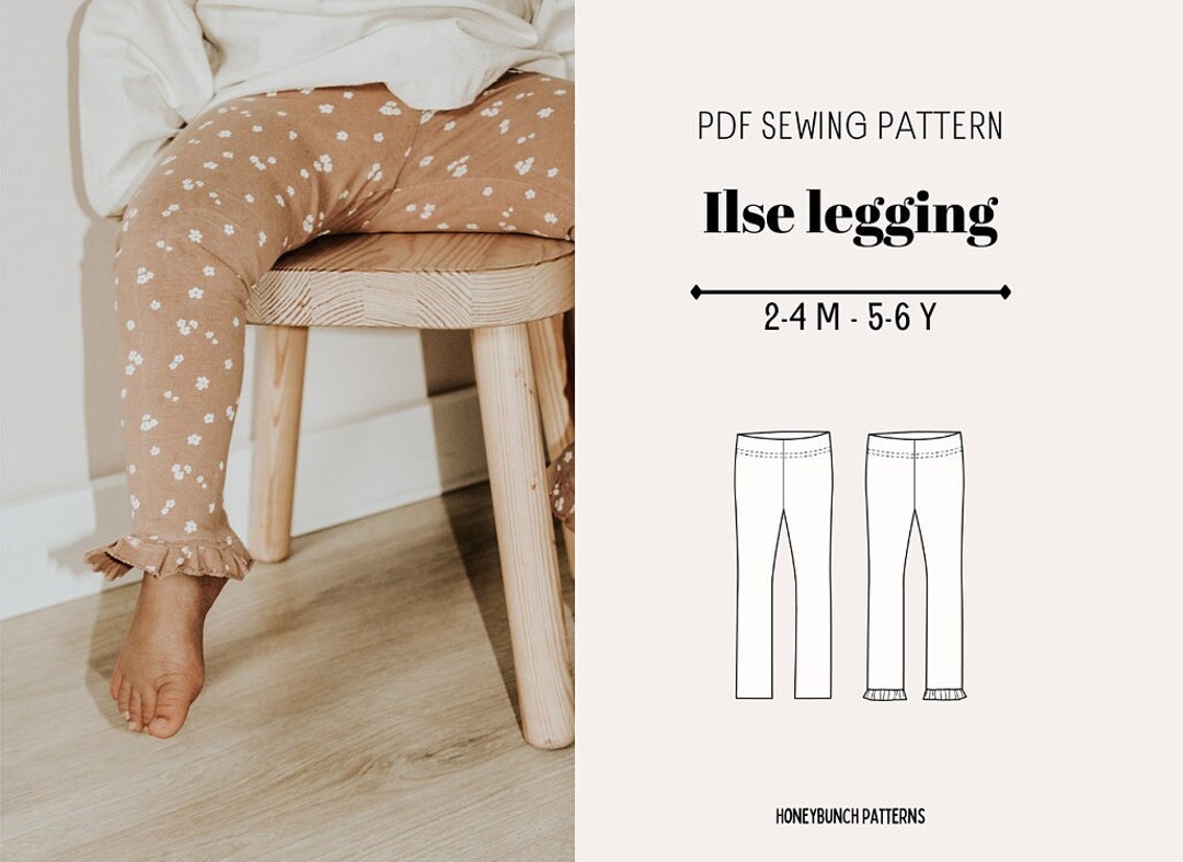 Leggings Pattern PDF, Baby Sewing Patterns Pdf, Girls Sewing Patterns ...