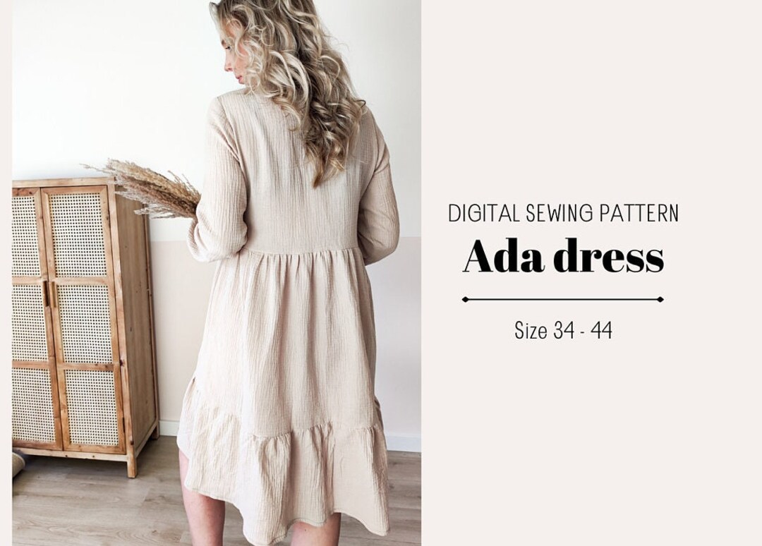 Ada Dress Sewing Pattern Women PDF Sewing Pattern - Etsy