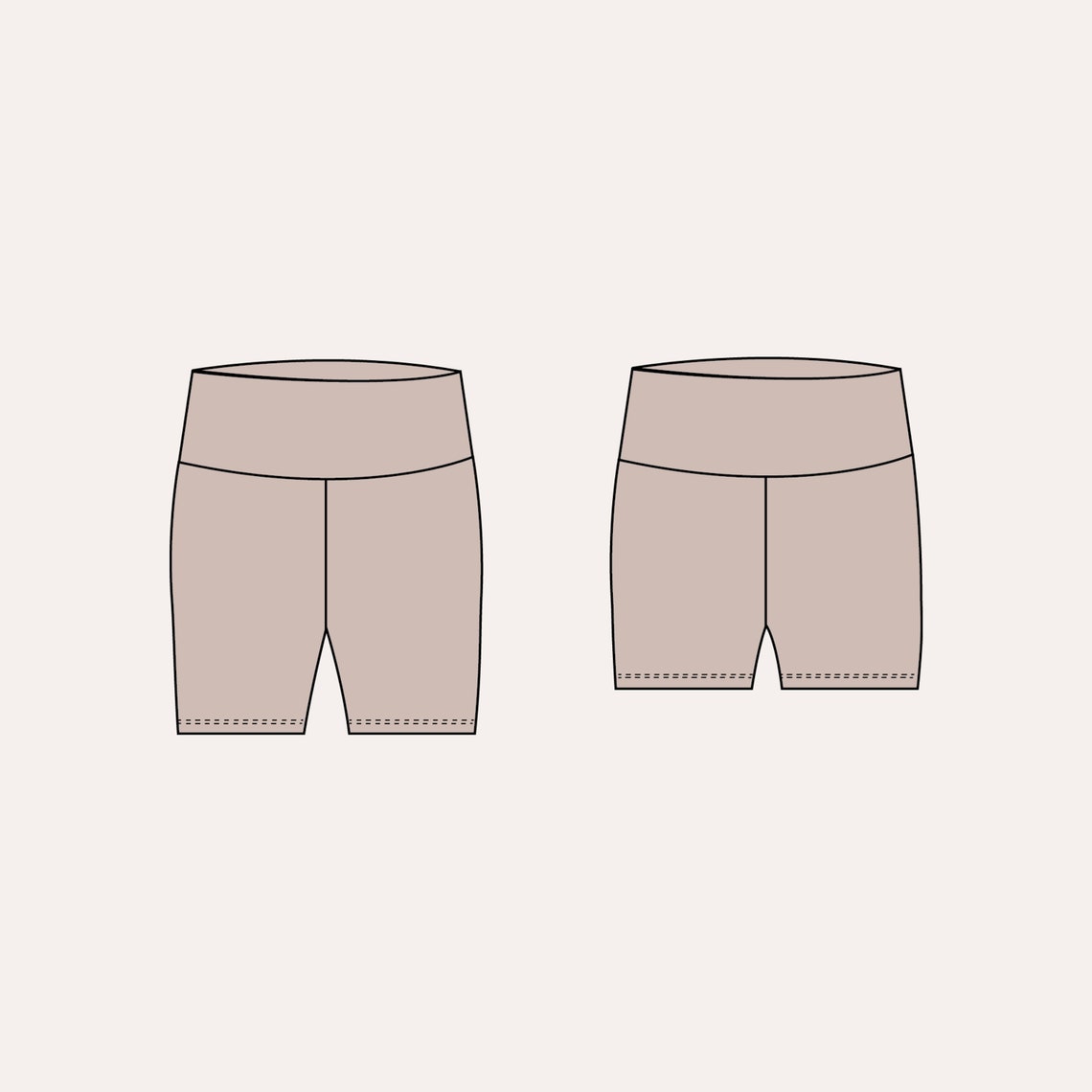 Bike Short PDF Sewing Pattern, Kids Shorts Pattern, Girls Bike Shorts ...