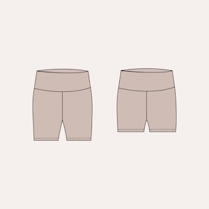 Bike Short PDF Sewing Pattern, Kids Shorts Pattern, Girls Bike Shorts ...