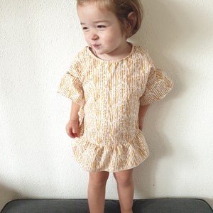Marja Ruffle Top, Digital Easy PDF Sewing Pattern, Baby Blouse Pattern ...