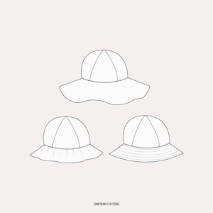 Easy Sun Hat Sewing Pattern | Reversible Sun Hat | Beginner Sewing ...