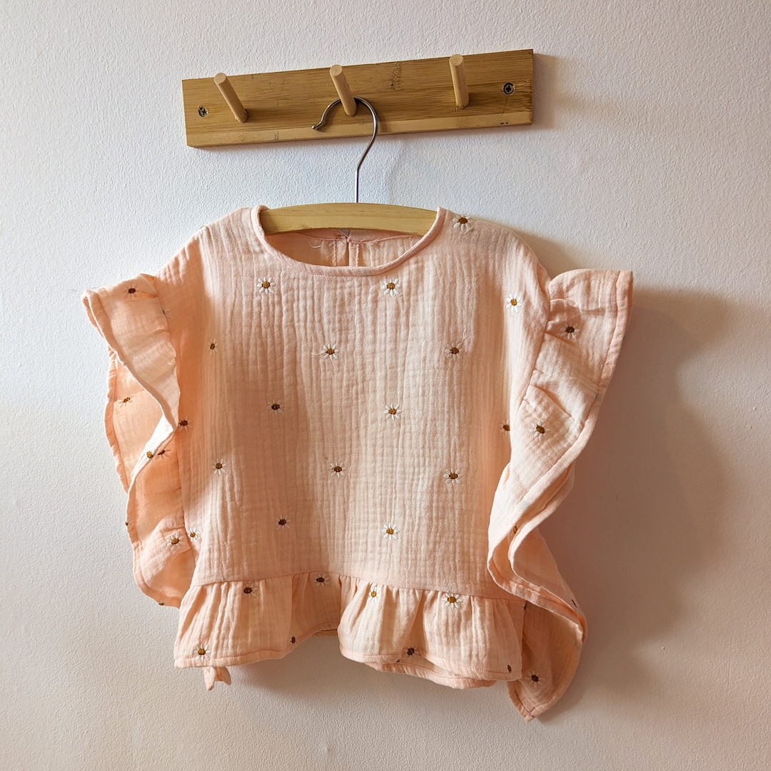 Marja Ruffle Top, Digital Easy PDF Sewing Pattern, Baby Blouse Pattern ...