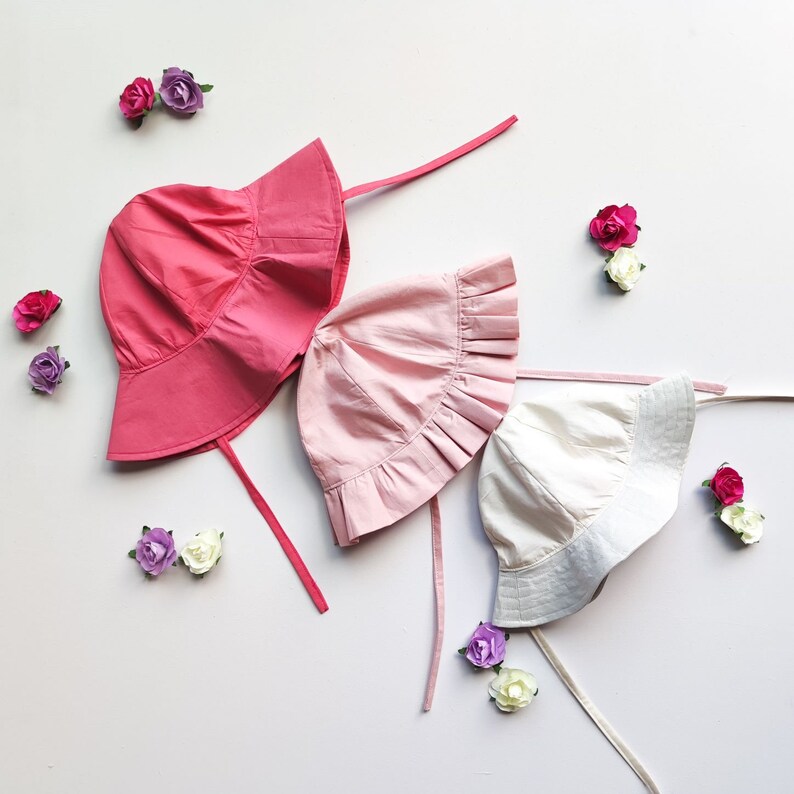 Easy Sun Hat Girls, Baby Sun Hat PDF Sewing Pattern, Kids Wide Brim Hat ...