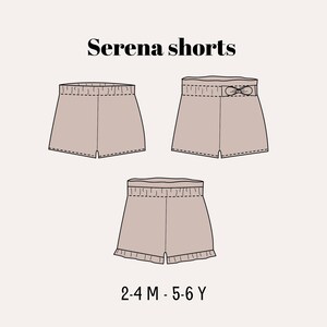 Easy Shorts Digital PDF Sewing Pattern, Ruffle Shorts, Kids Pants ...
