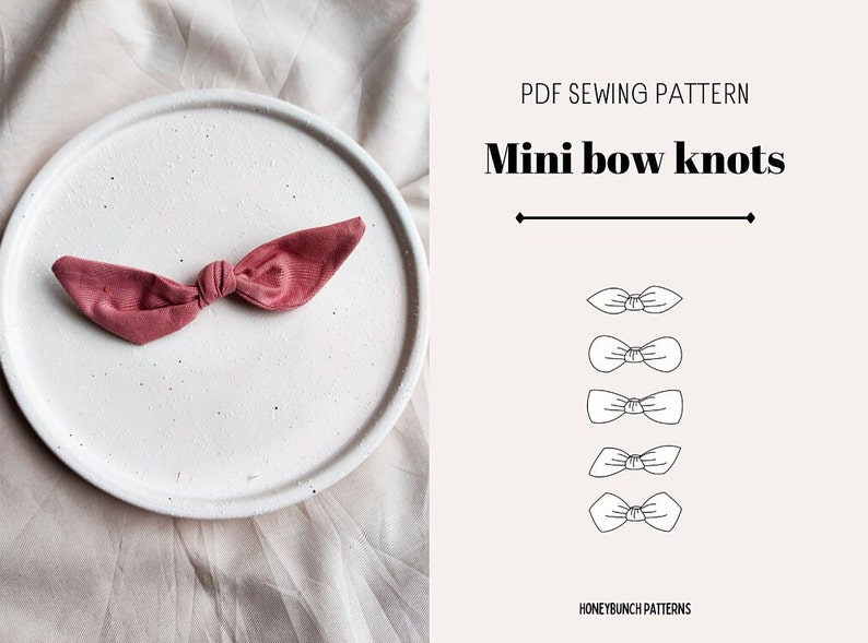 Hair Bow Sewing PDF Pattern and Tutorial, Baby Hair Bow Pattern, Easy ...