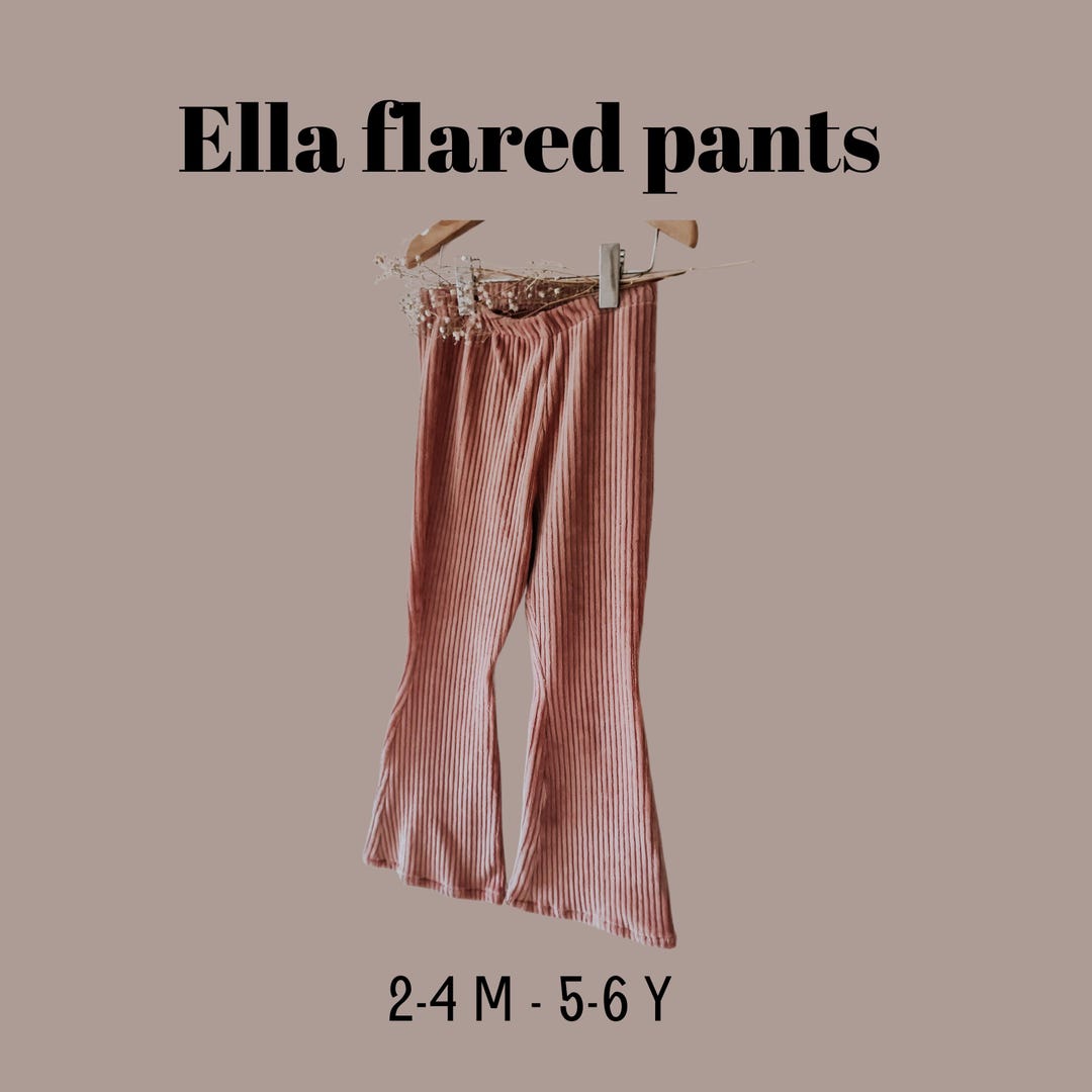 Loungewear Digital PDF Sewing Pattern | Flare Leg Trouser Sewing ...