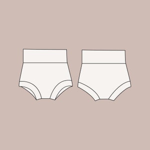 High Waisted Bummies Sewing Pattern, Bummies Pattern, Baby Bummie ...