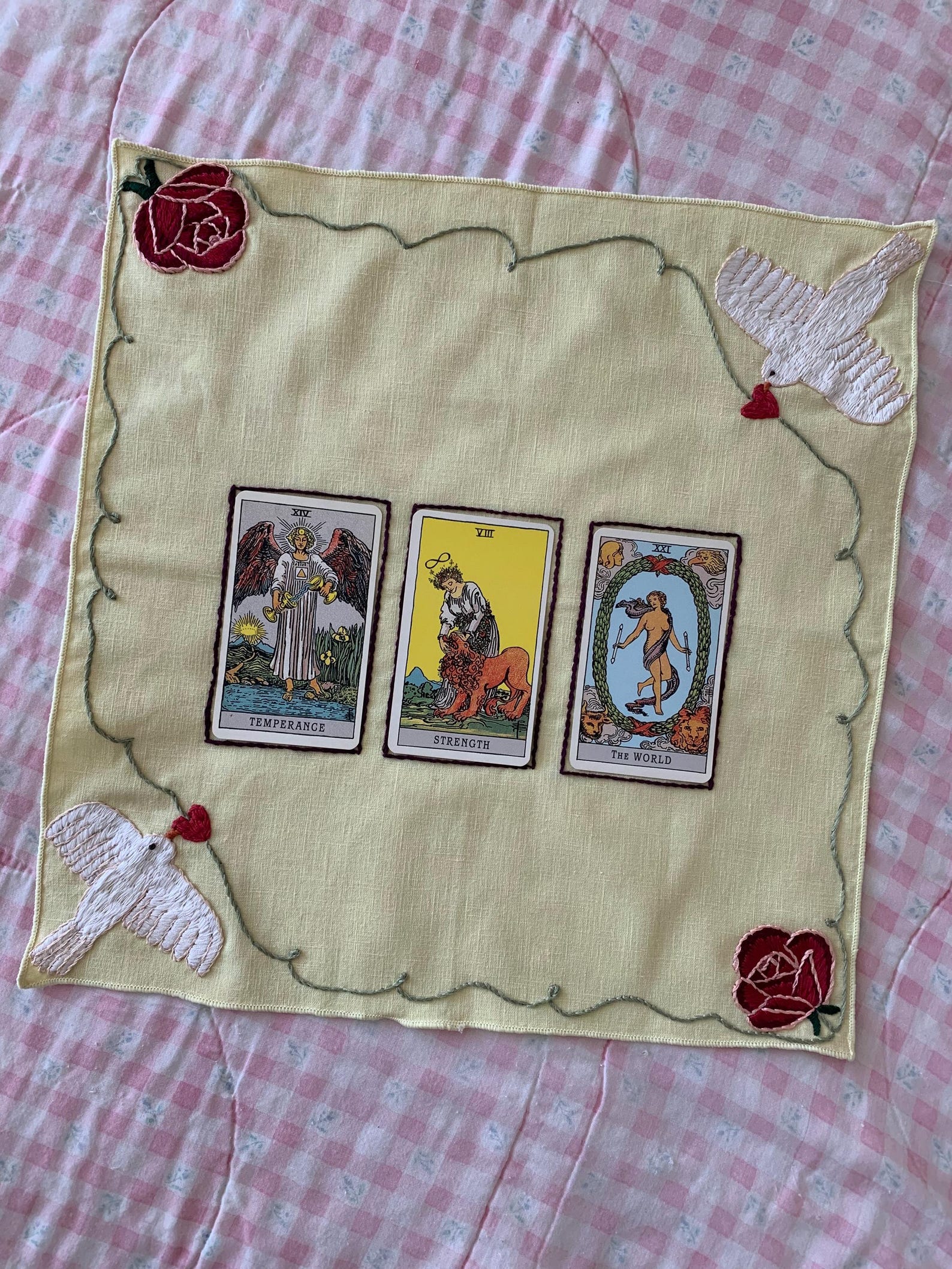 Empress Ritual Embroidered Tarot Cloth - Etsy