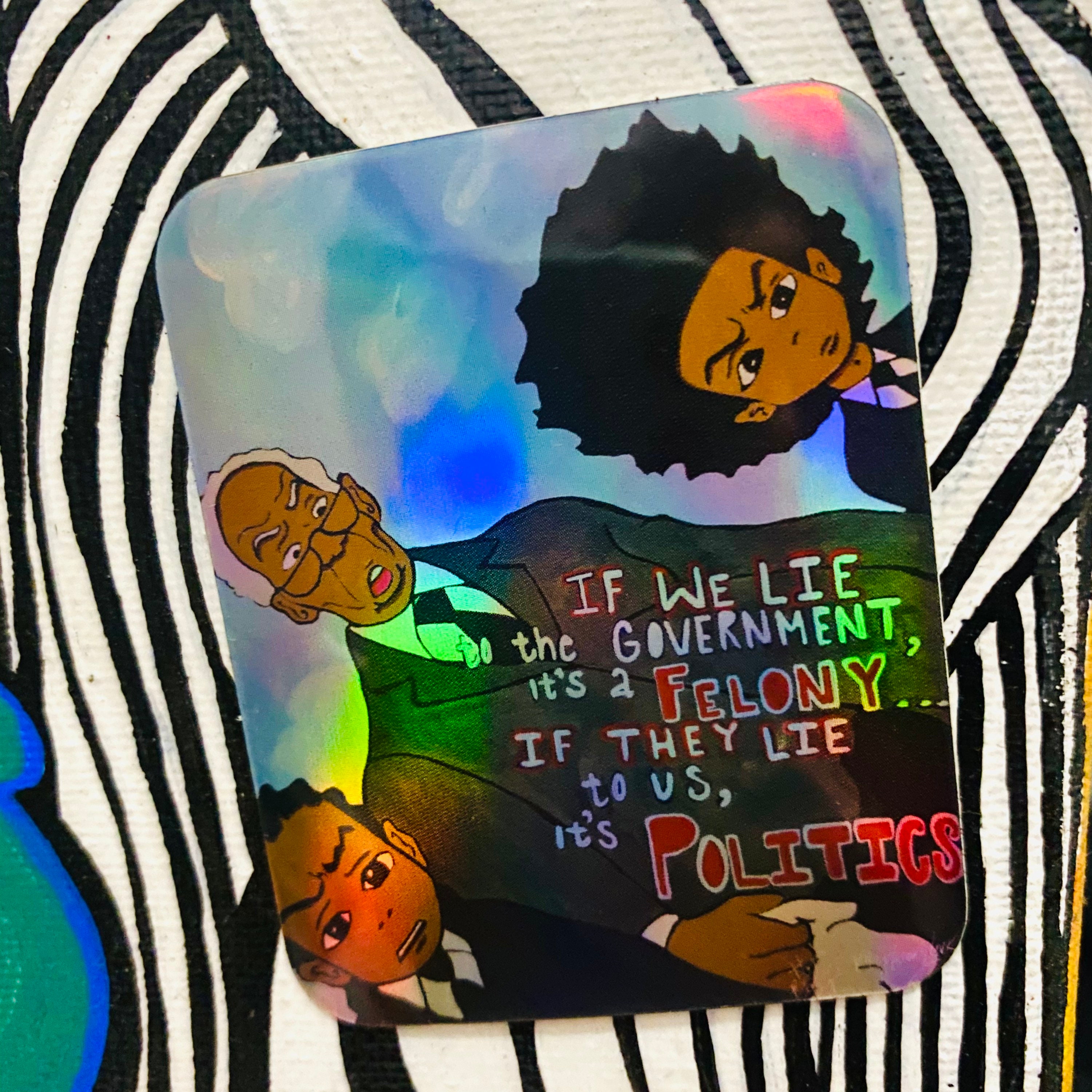 Boondocks Holographic Sticker - Etsy