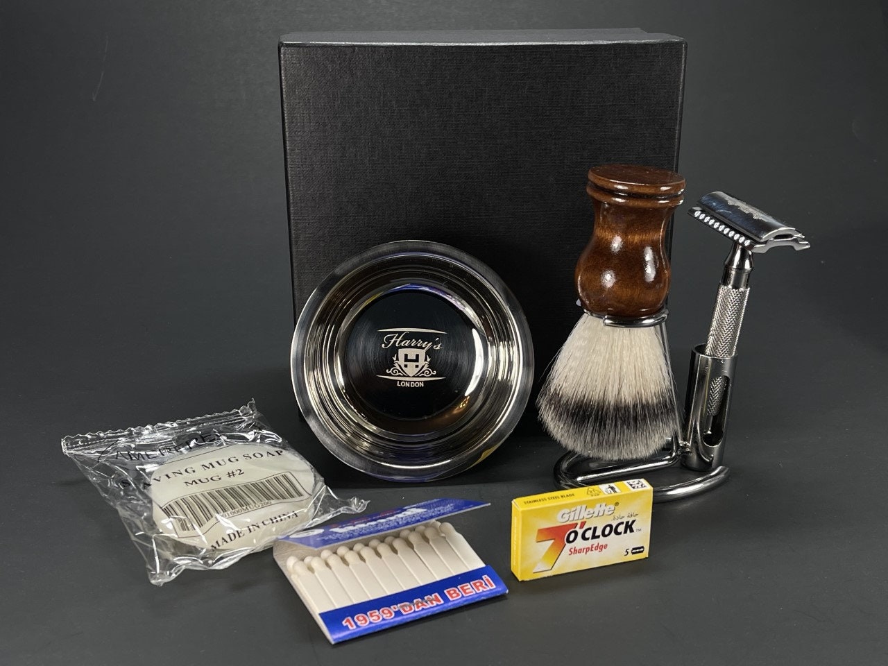 Safety Razor Wet Shave Kit for Men, Shaving Bowl Mug Shaving Brush ...
