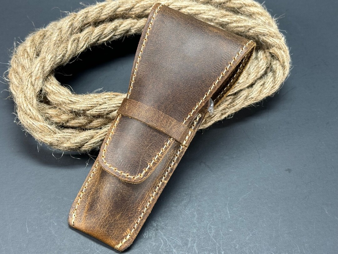 Man Gift Custom Handmade Travel Storage Leather Razor Case Holder for ...