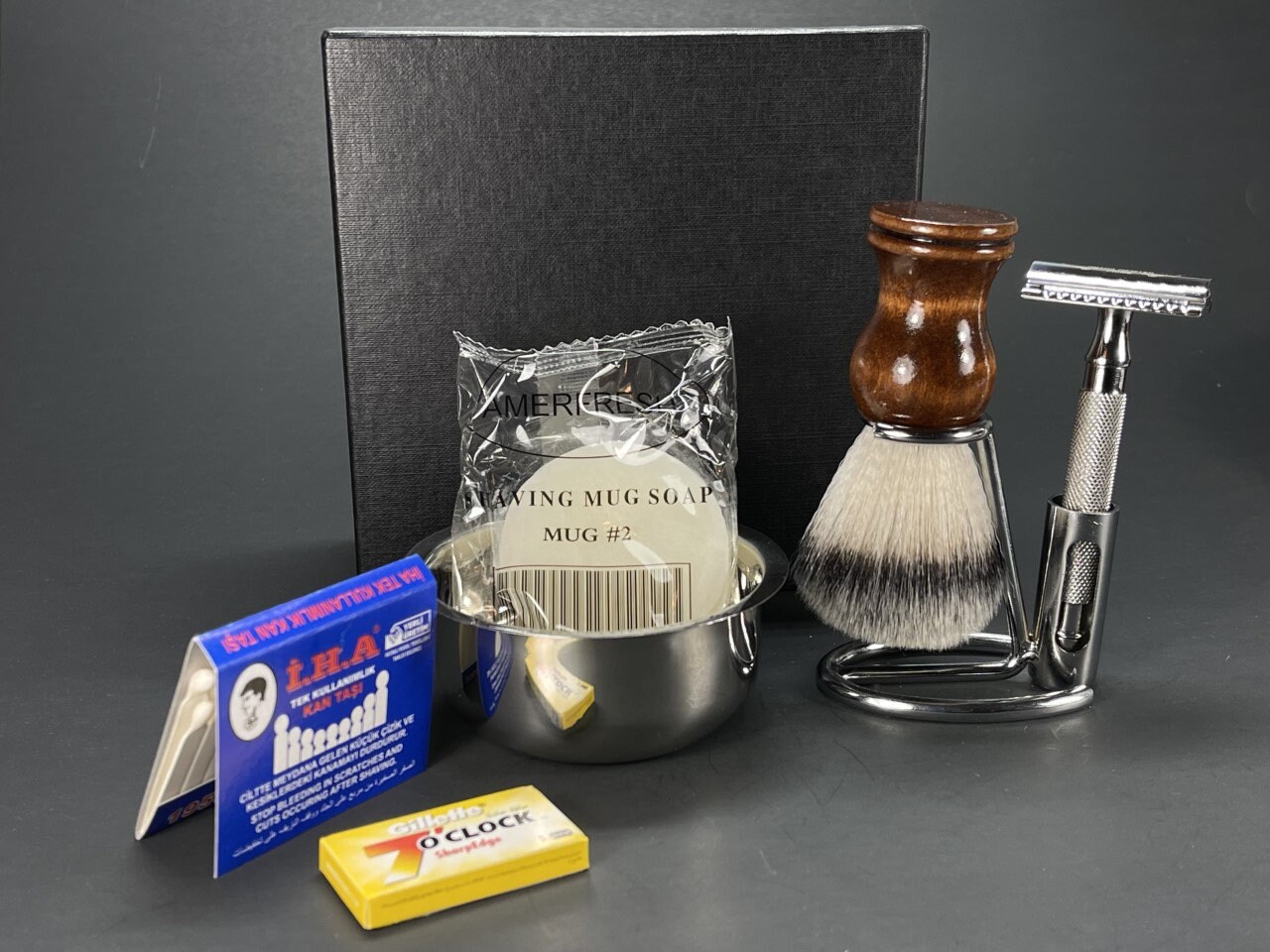 Safety Razor Wet Shave Kit for Men, Shaving Bowl Mug Shaving Brush ...