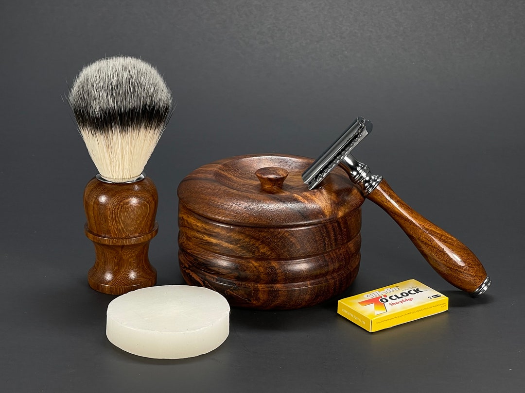 5 Pc Set Razor Bowl and Brush Shaving Kit, Men's SHAVING KIT, Shaving ...
