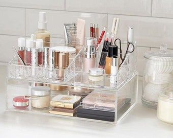 Jet Set Makeup Organizer With Led Mirror | Etsy