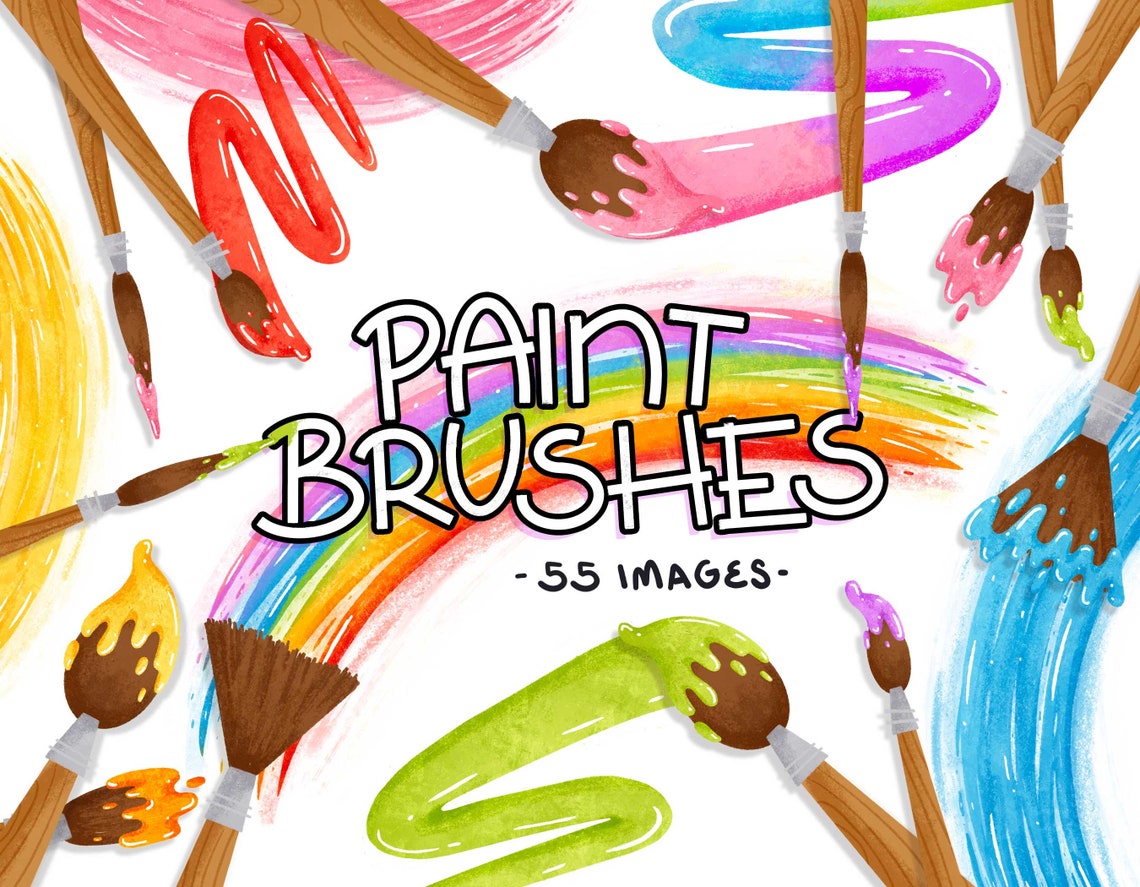 Paint Brush Clipart Paint Brushes PNG Art Supplies Brush Strokes ...