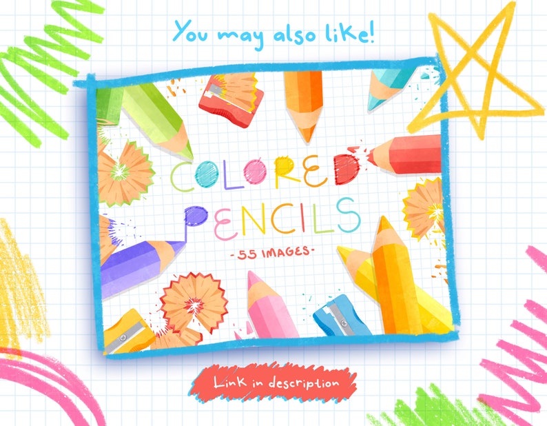 Coloring Crayons Clip Art Set Rainbow Crayons Watercolor - Etsy UK