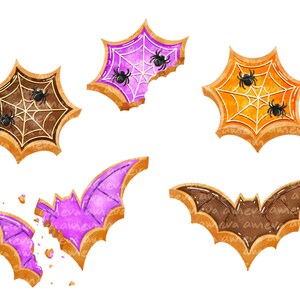 Halloween Cookies Clipart Spooky Halloween Cookie Clip Art Scary Cookie ...