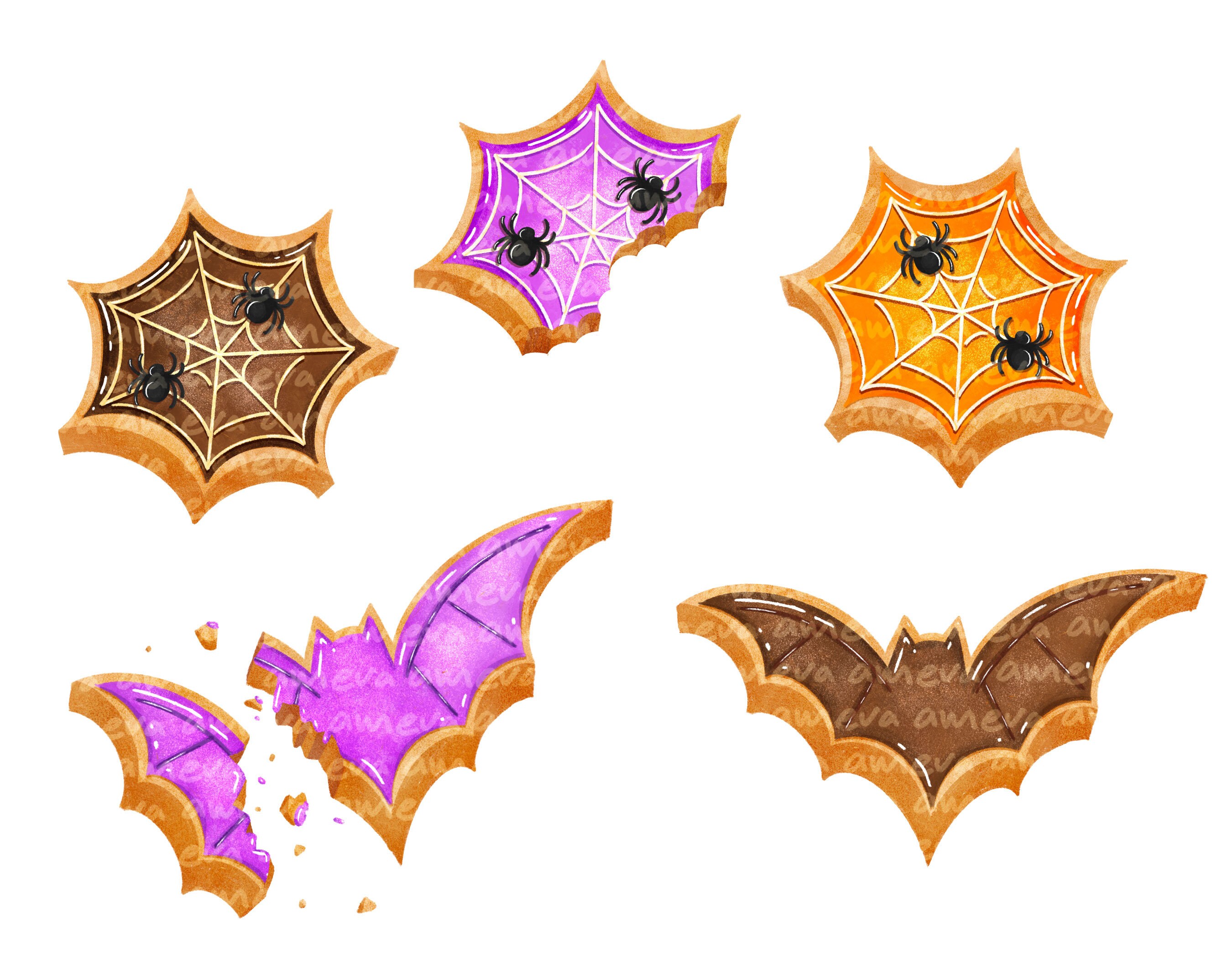 Halloween Cookies Clipart Spooky Halloween Cookie Clip Art Scary Cookie ...