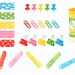 Back to School Supplies Clipart School Teacher Clip Art Set Rainbow ...