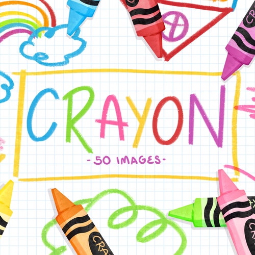 Watercolor Back to School Clipart Borders Apple Crayons and - Etsy