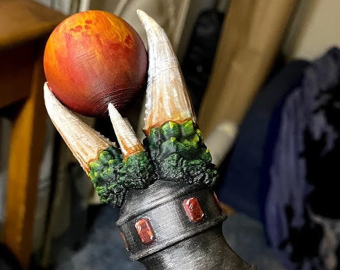 Wizards Staff/ Dragon Claw Cane Topper STL DOWNLOAD - Etsy