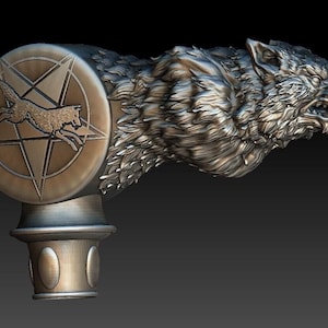 wolf head cane wolfman