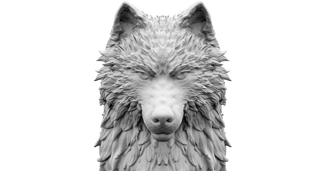 Wolfshead Cane Topper - Etsy