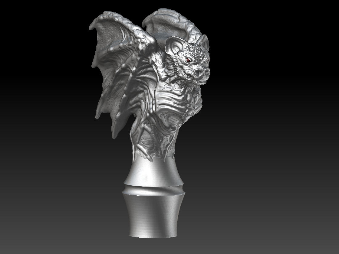 Demon Bat Cane Topper - Etsy