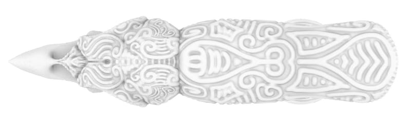 Raven Skull Gothic/tribal/candy Skull Cane Topper STL DOWNLOAD - Etsy