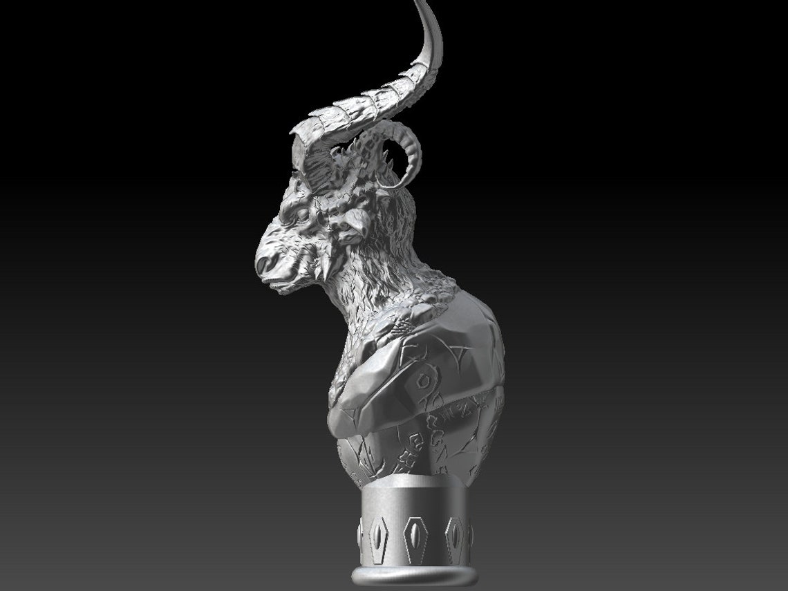 Baphomet Cane Topper - Etsy