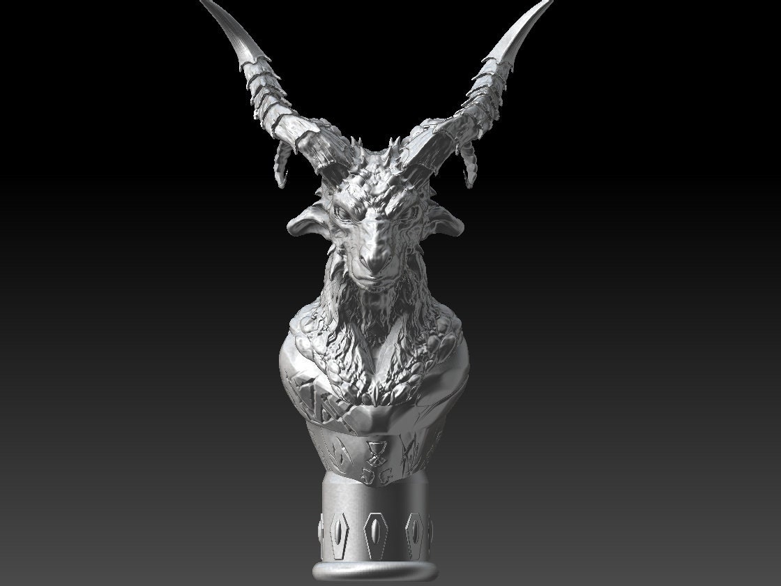 Baphomet Cane Topper - Etsy