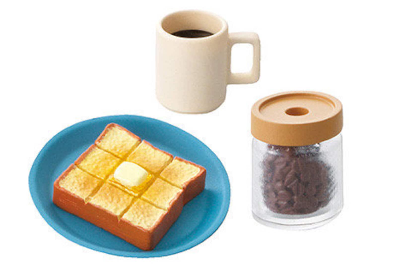 Dollhouse Miniatures Re-ment 2024 Good Morning Breakfast Raw Egg Salmon ...