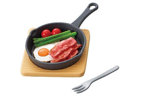 Dollhouse Miniatures Re-ment 2024 Good Morning Breakfast Raw Egg Salmon ...