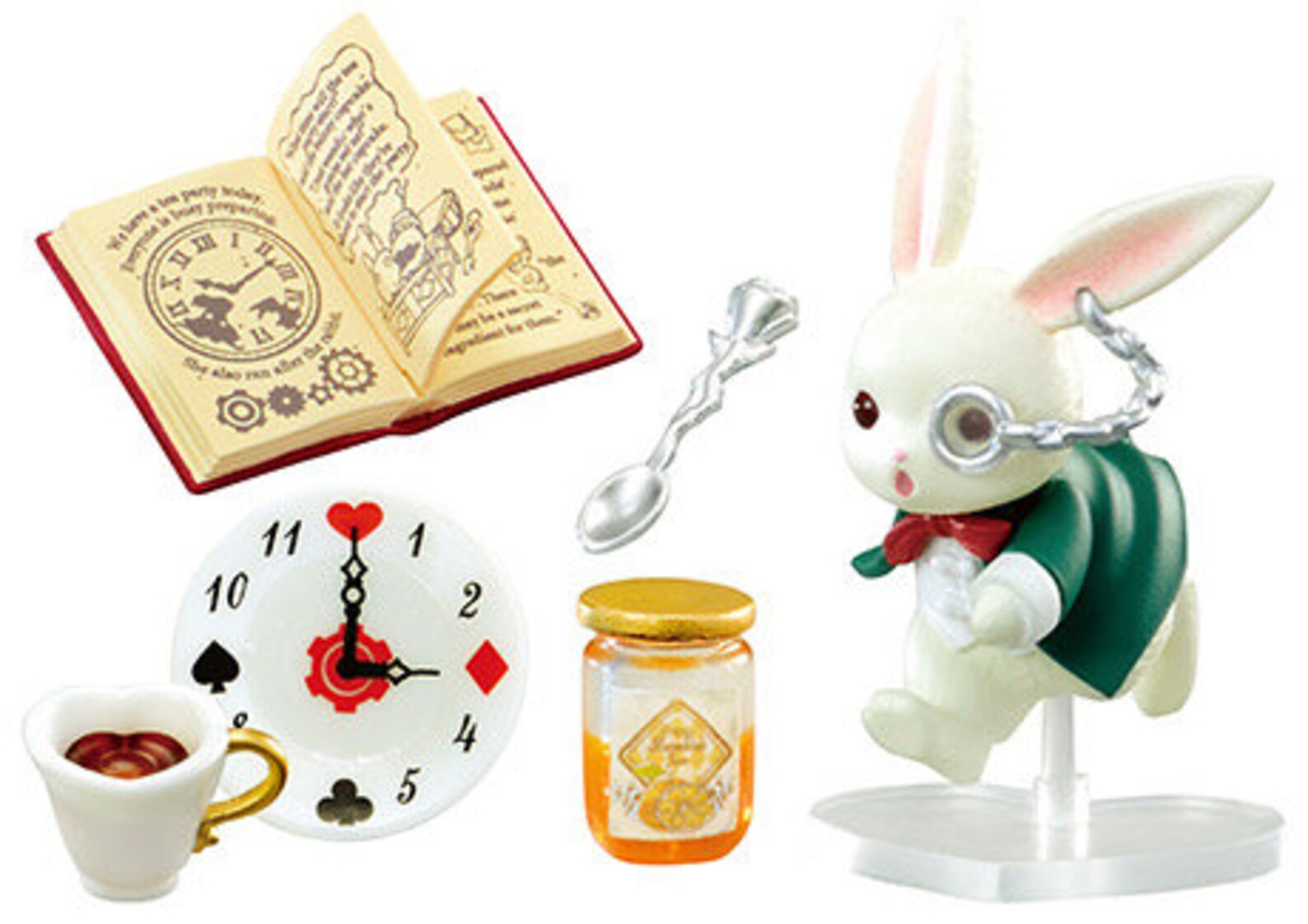Dollhouse Miniatures Re-ment Wonderland Tea Party 2022 Tea Set Rabbit ...