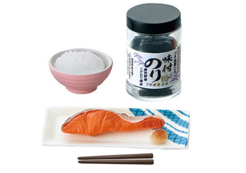 Dollhouse Miniatures Re-ment 2024 Good Morning Breakfast Raw Egg Salmon ...