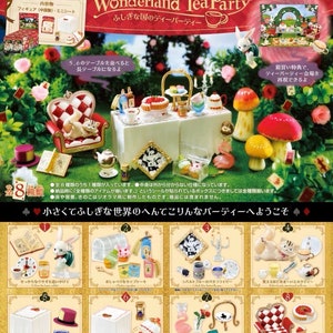 Dollhouse Miniatures Re-ment Wonderland Tea Party 2022 Tea Set Rabbit ...